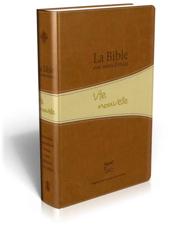 BIBLE SEGOND 21 VIE NOUVELLE SOUPLE DUO BRUNE AVEC BOITIER - Segond 21 ...